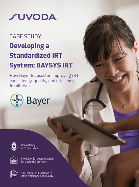 Developing a Standardized IRT System for Bayer: BAYSYS IRT